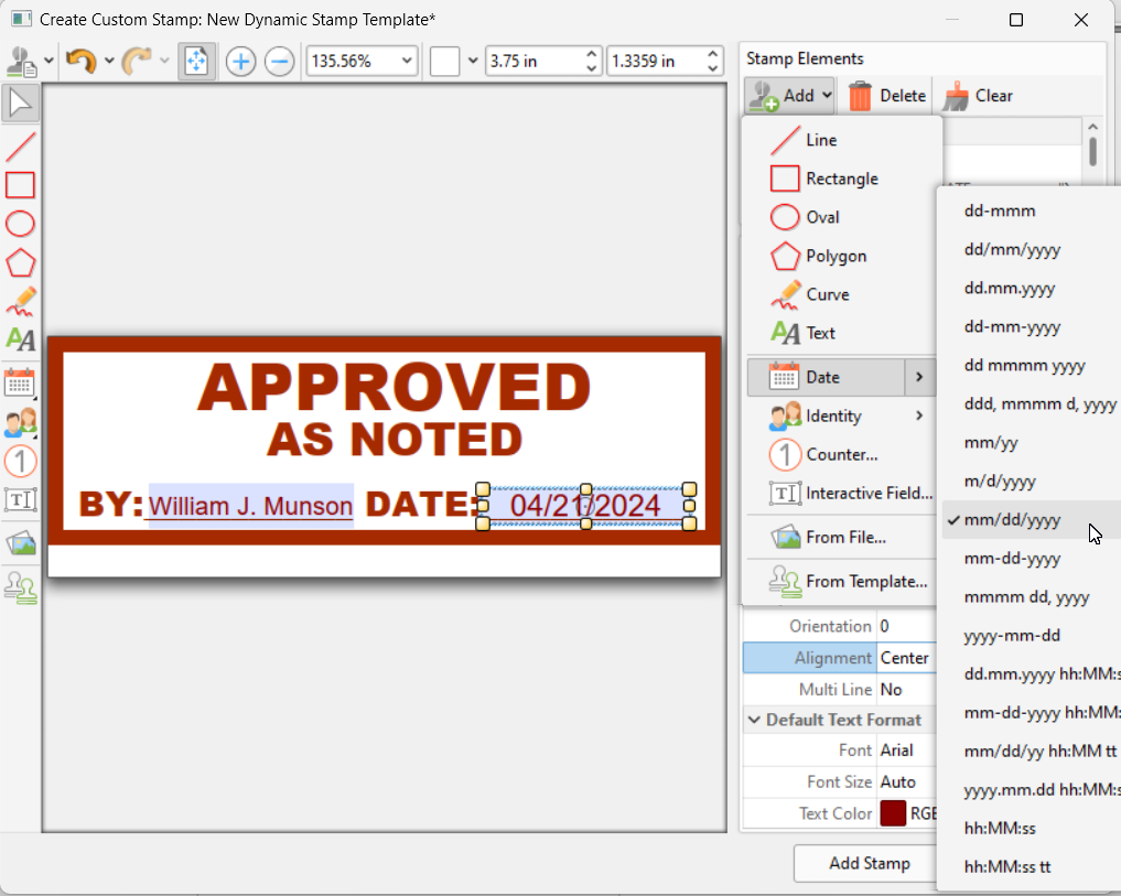 Topic: Adding Dynamic Fields to Stamps for Automated System Values